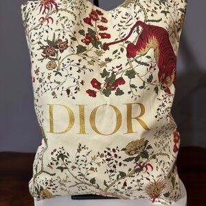 Dior | Bags | Dior 223 Tiger Cotton Tote Vip Gift Brand New In Package ...